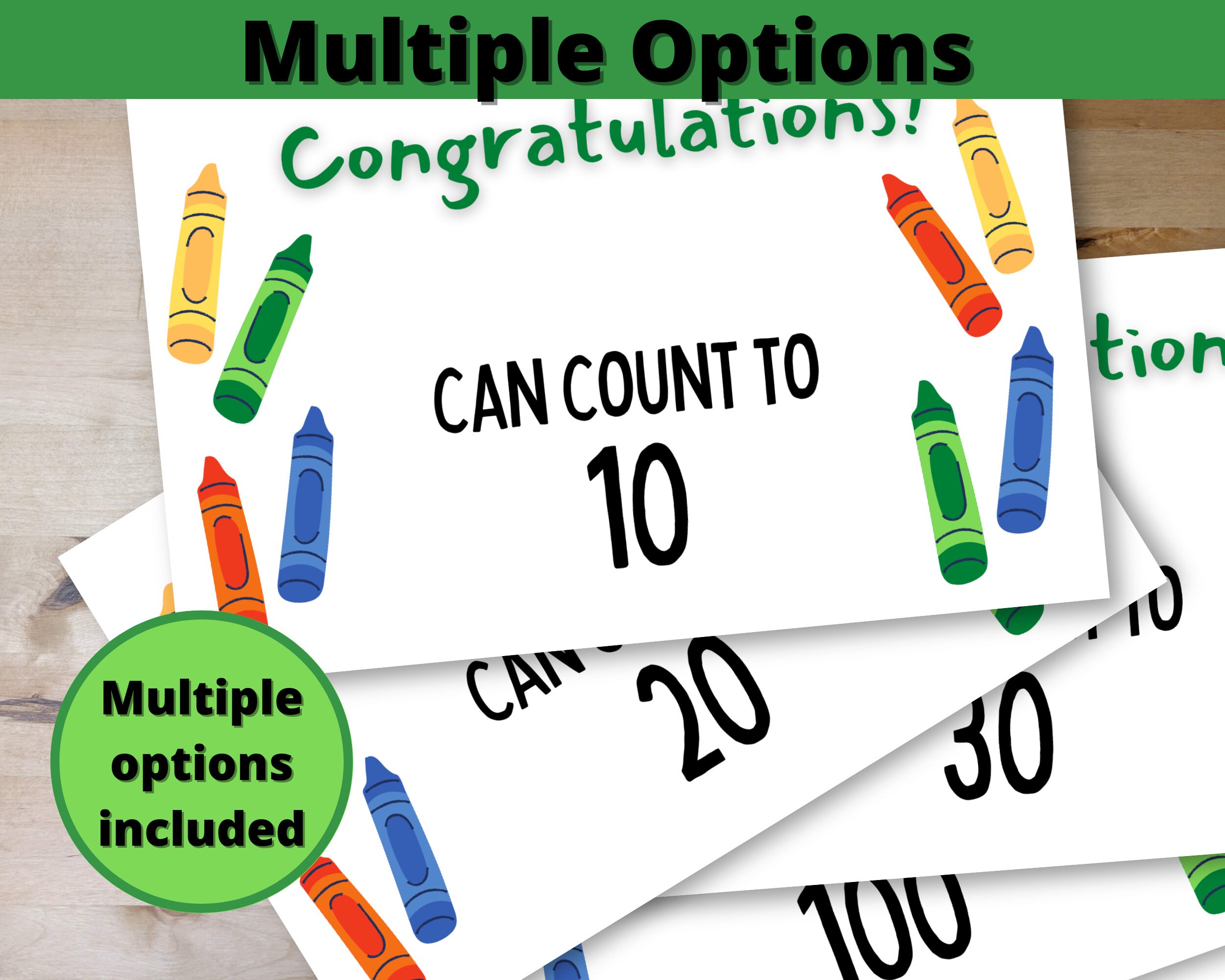 Counting Congratulations Certificate for Teachers Instant Download - Etsy