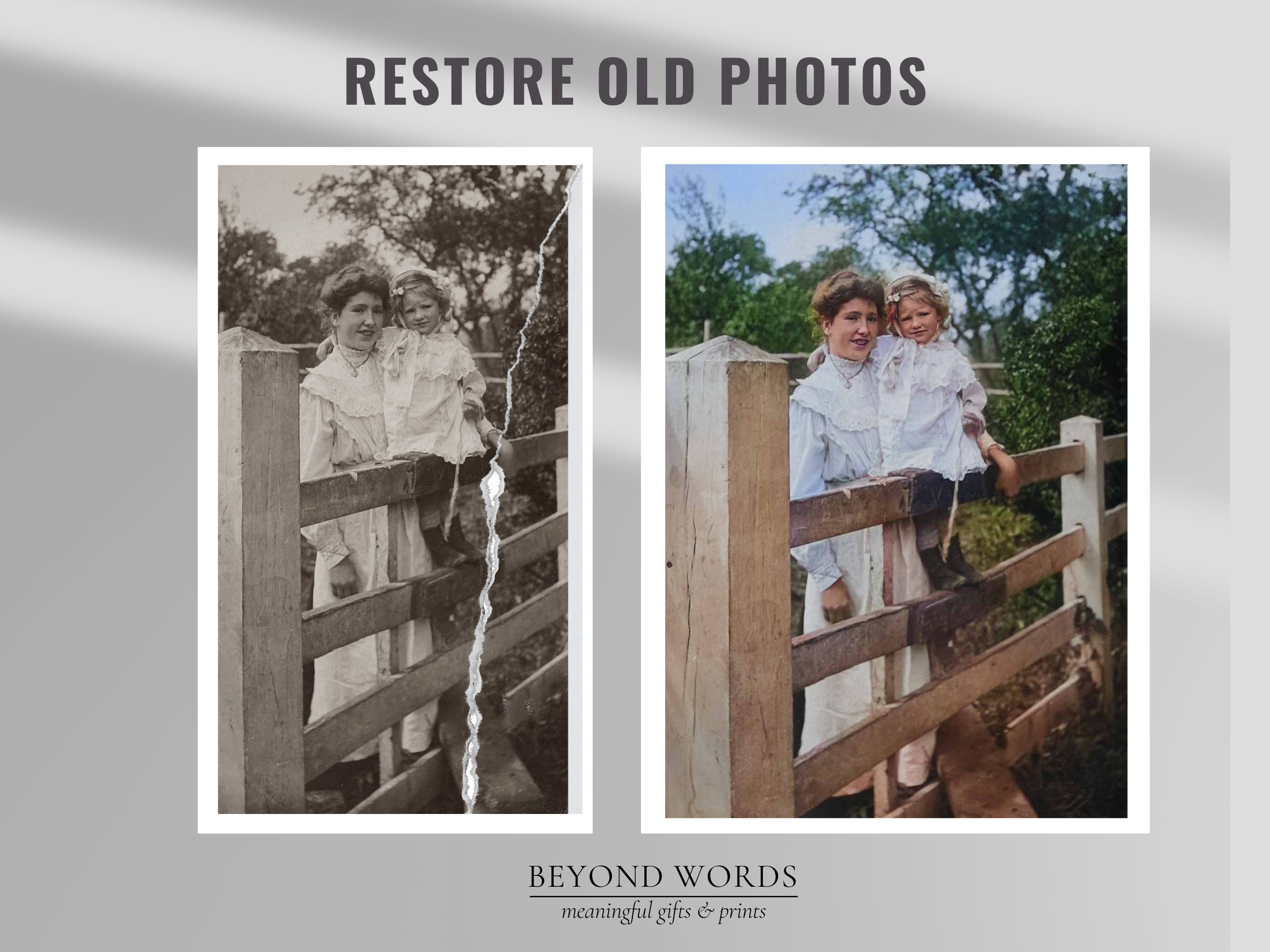 Old Photo Restoration Service Photo Repair Restore Picture Photo ...