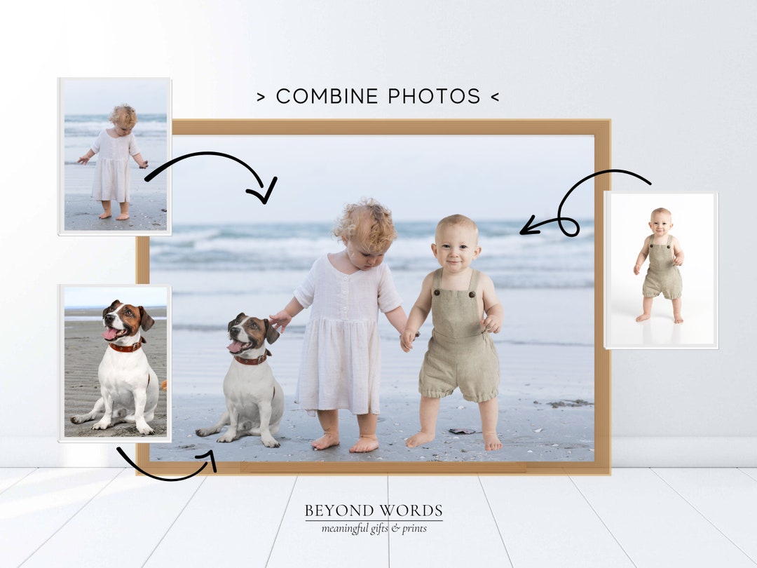 Combine Photos, Merging Photos, Custom Portrait, Kids Room Decor, Kids ...