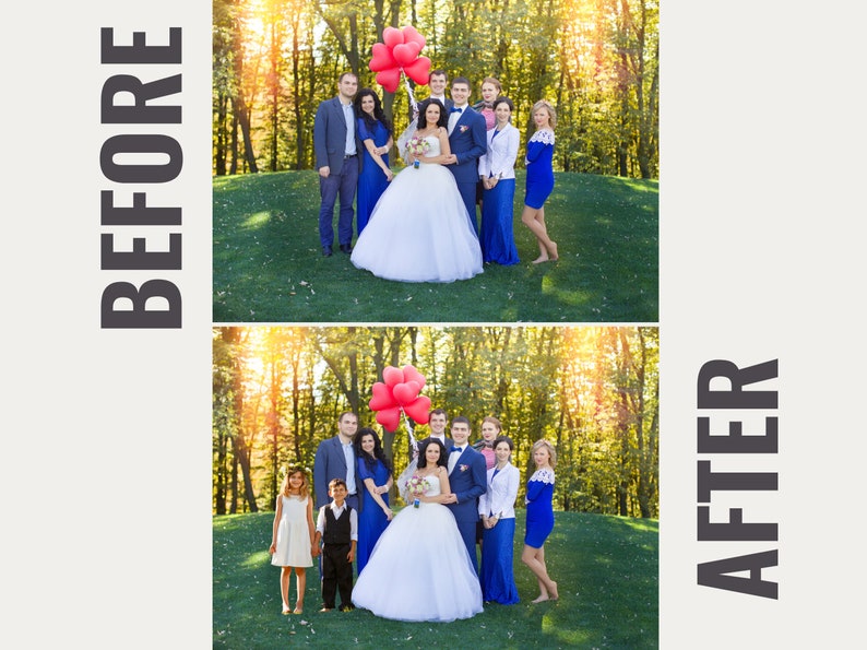 Add Person to Photo Photo Editing Photo Gift Family Portrait Wedding ...