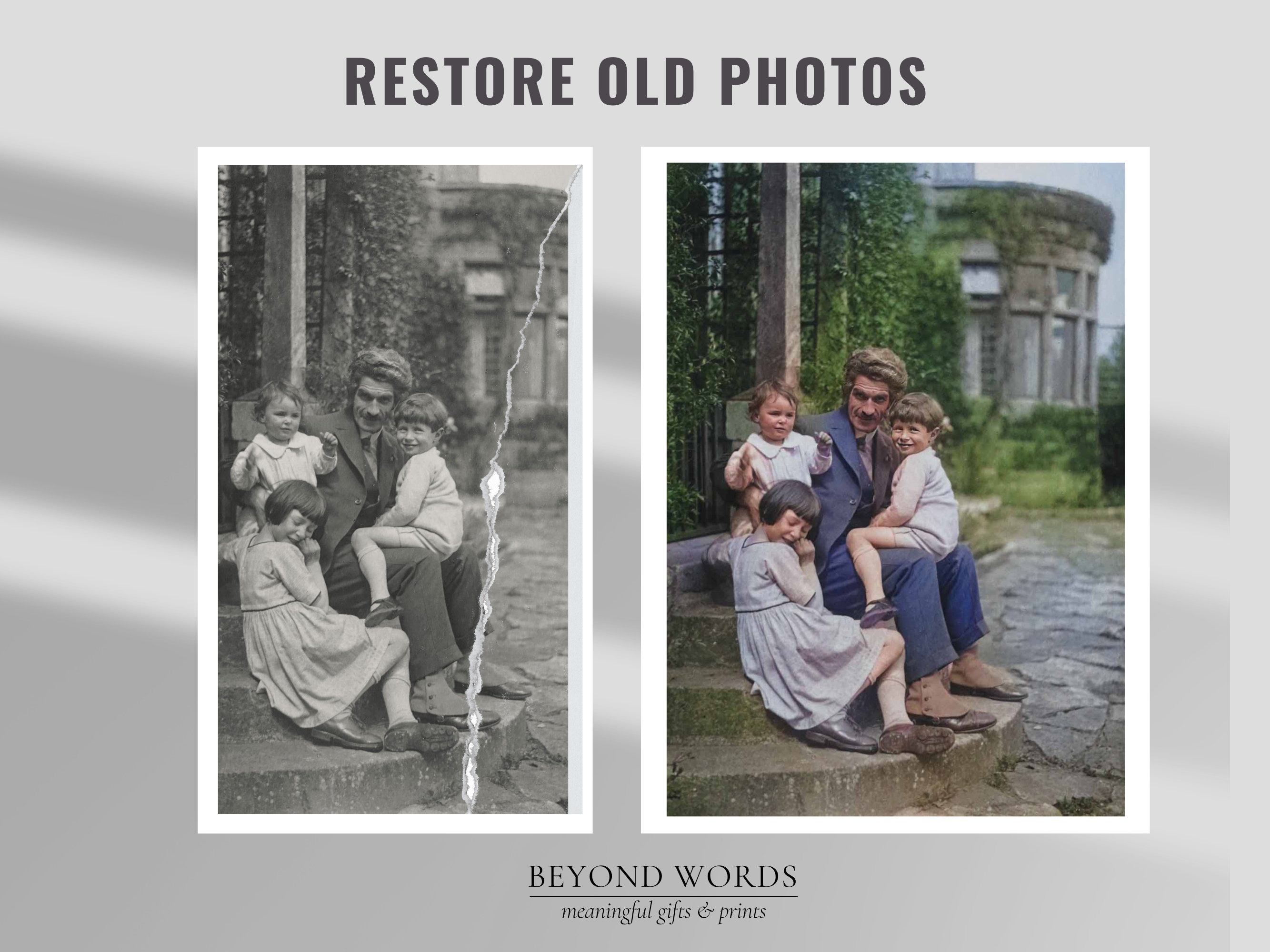 Old Photo Restoration Service Photo Repair Restore Picture Photo ...