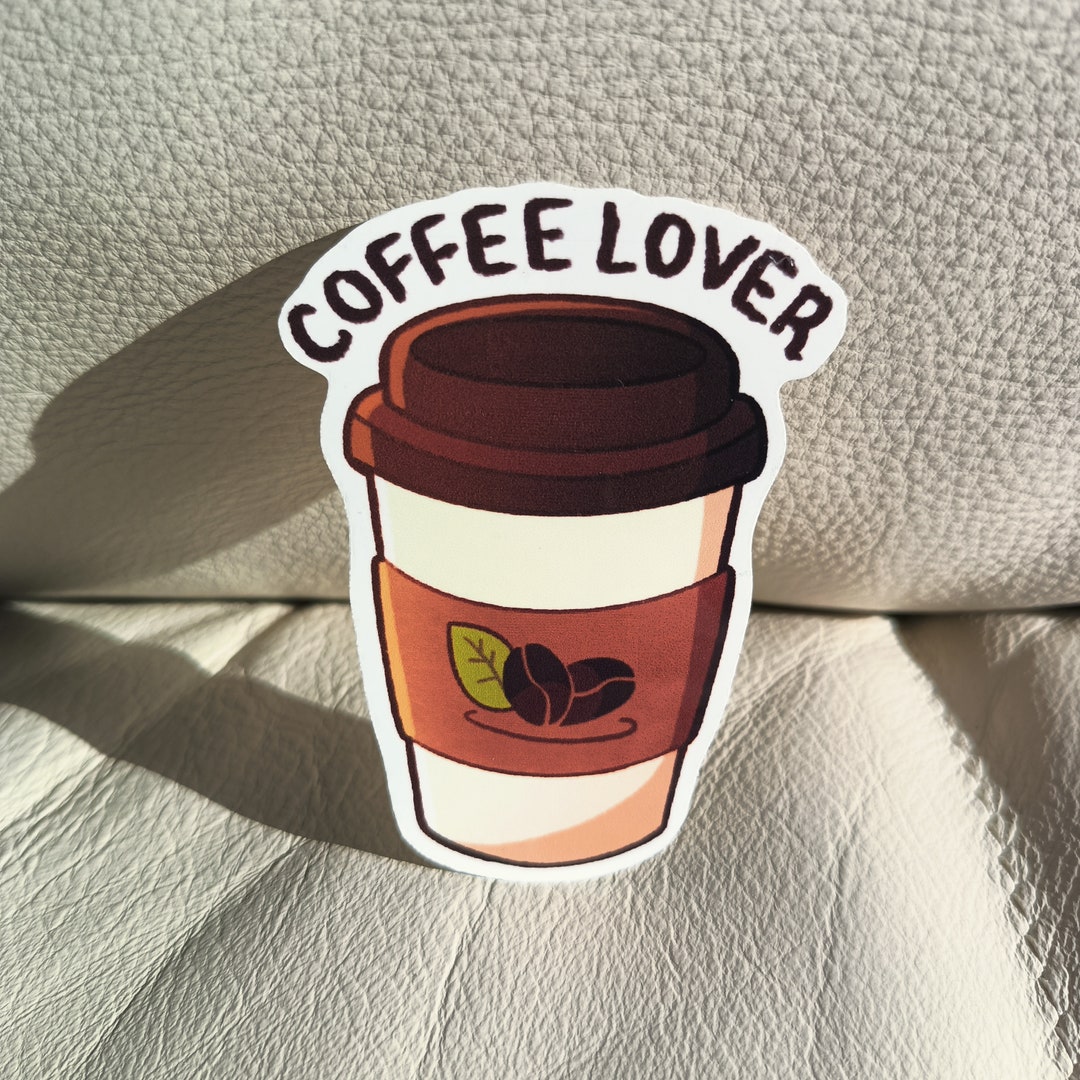 Coffee Lover, Food Sticker - Etsy