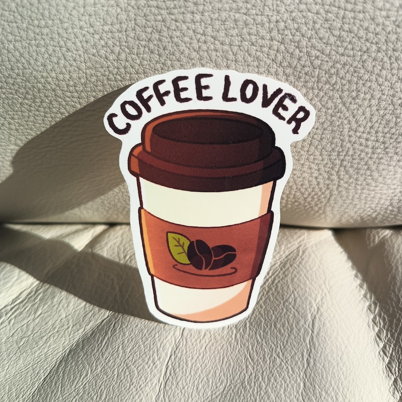 Coffee Lover, Food Sticker - Etsy