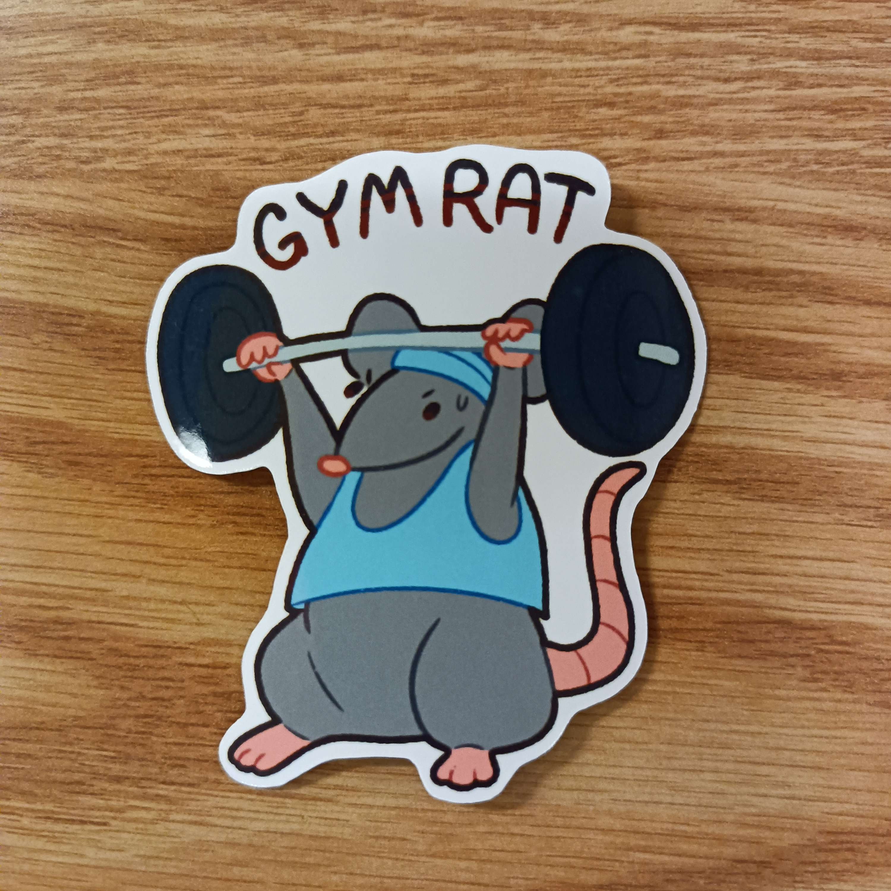 Gym Rat Sticker, Cute Sticker - Etsy