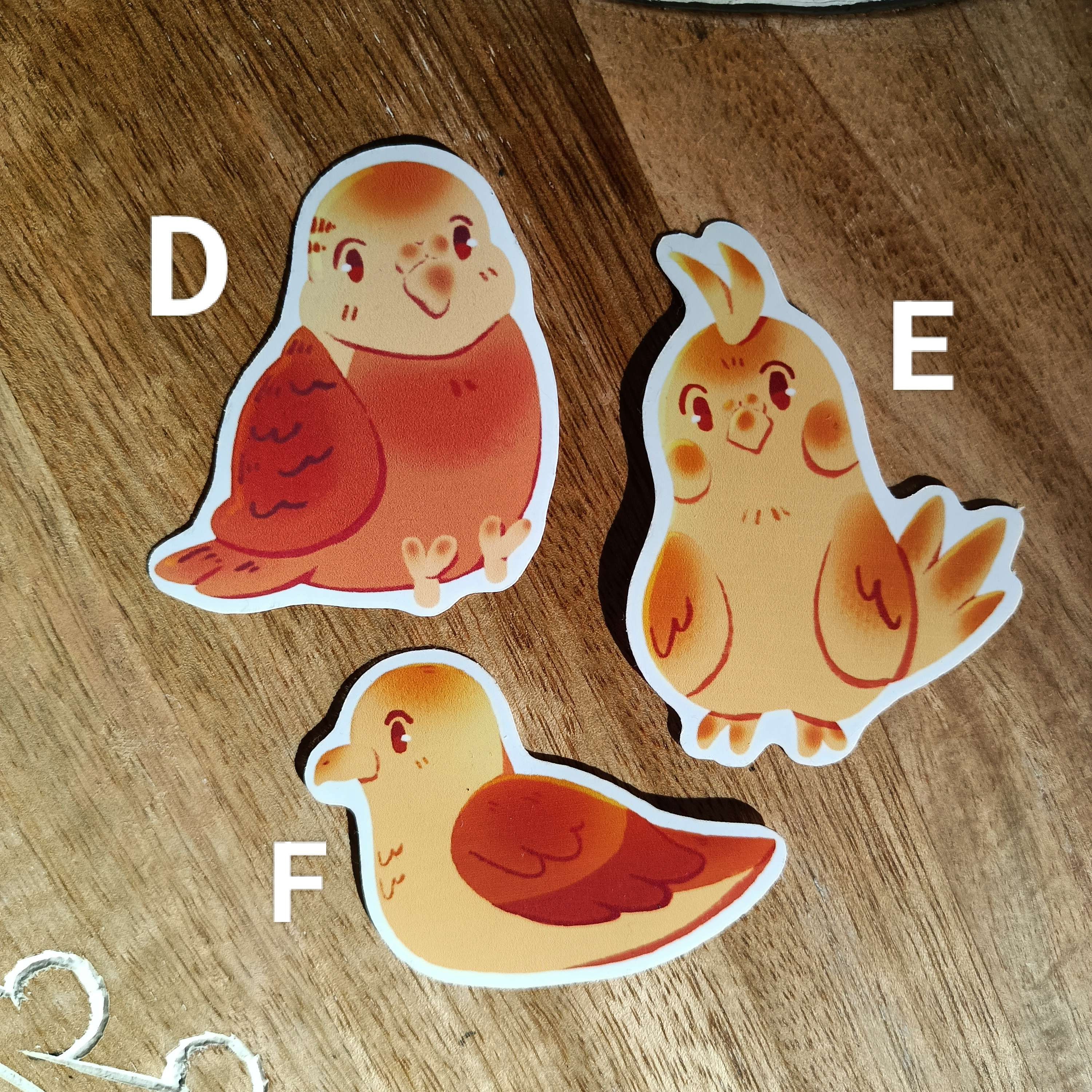 Bread Bird Stickers, Cute Animal Sticker, Food Sticker LOW AVAILABILITY ...