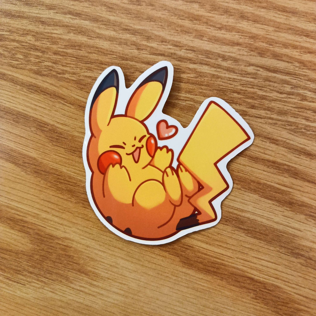 Falling for Chu Sticker, Chubby Yellow Rat, Mouse Sticker, Cute Sticker ...