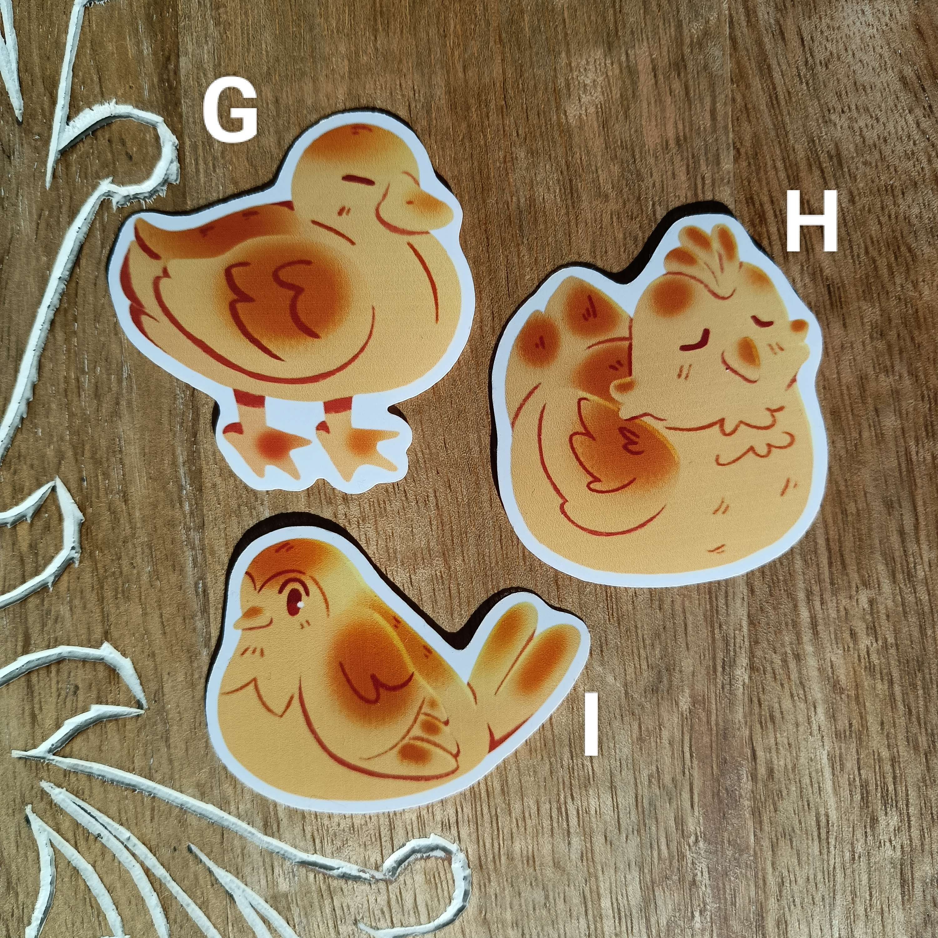 Bread Bird Stickers, Cute Animal Sticker, Food Sticker LOW AVAILABILITY ...