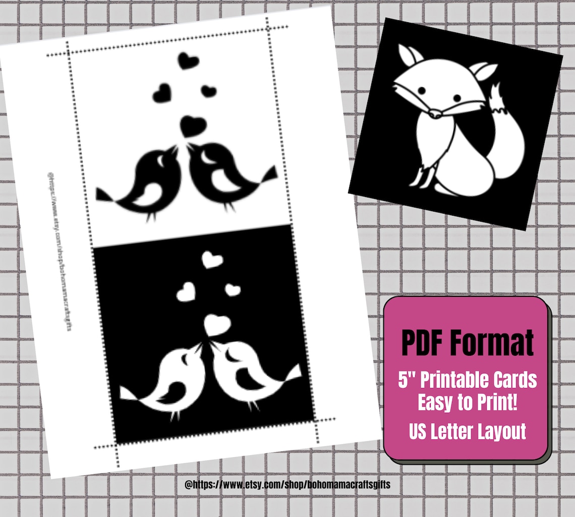 50 High Contrast ANIMALS Infant Printable Contrast Cards - Black ...