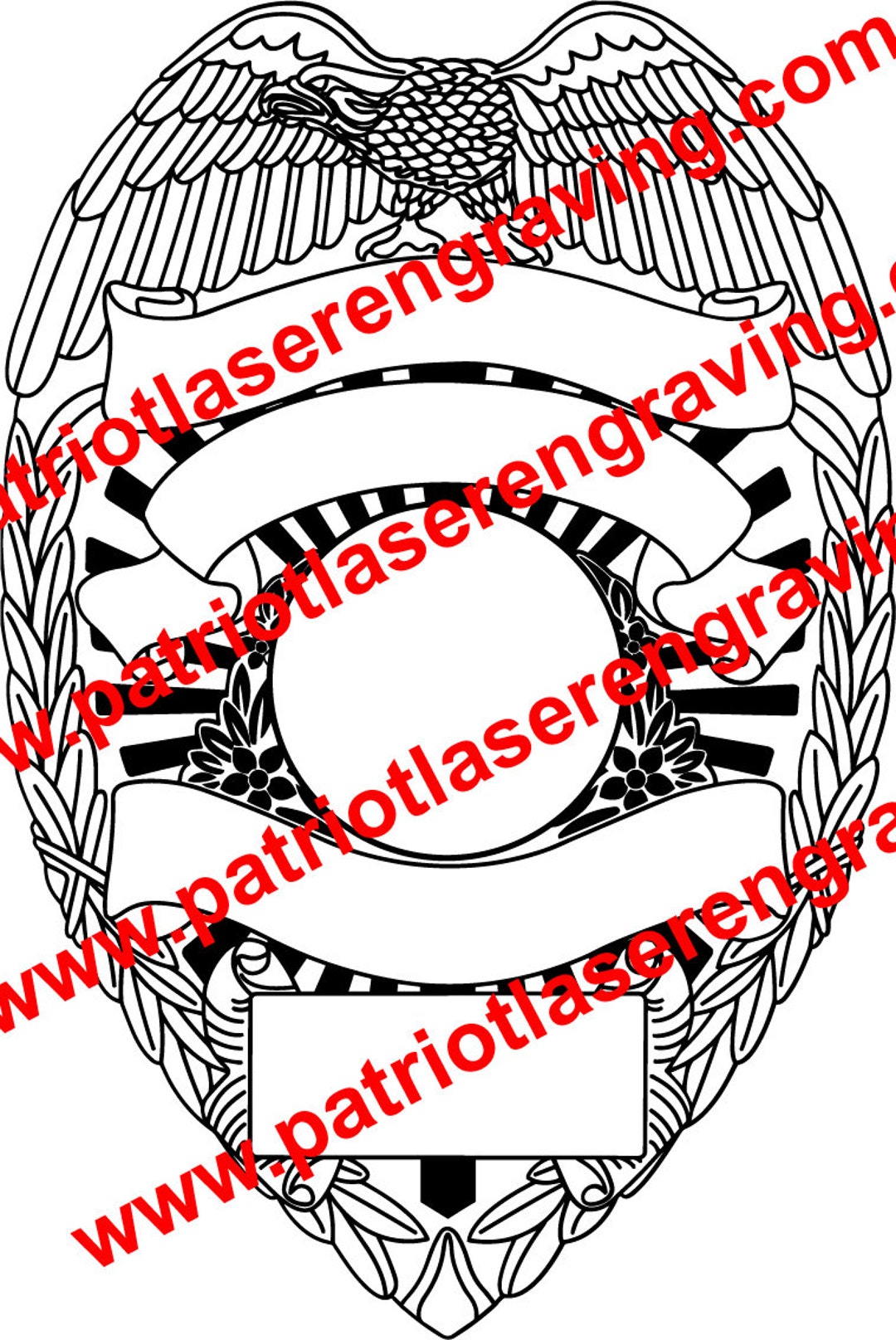 Eagle Top Badge Blank - Vector - Etsy