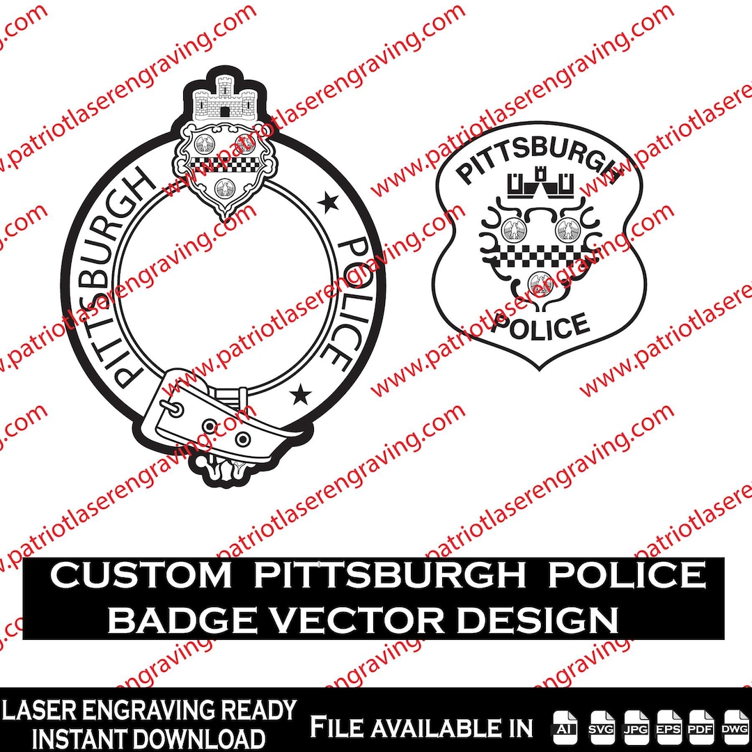 Pittsburgh PA Police Badge and Patch - Vector - Etsy