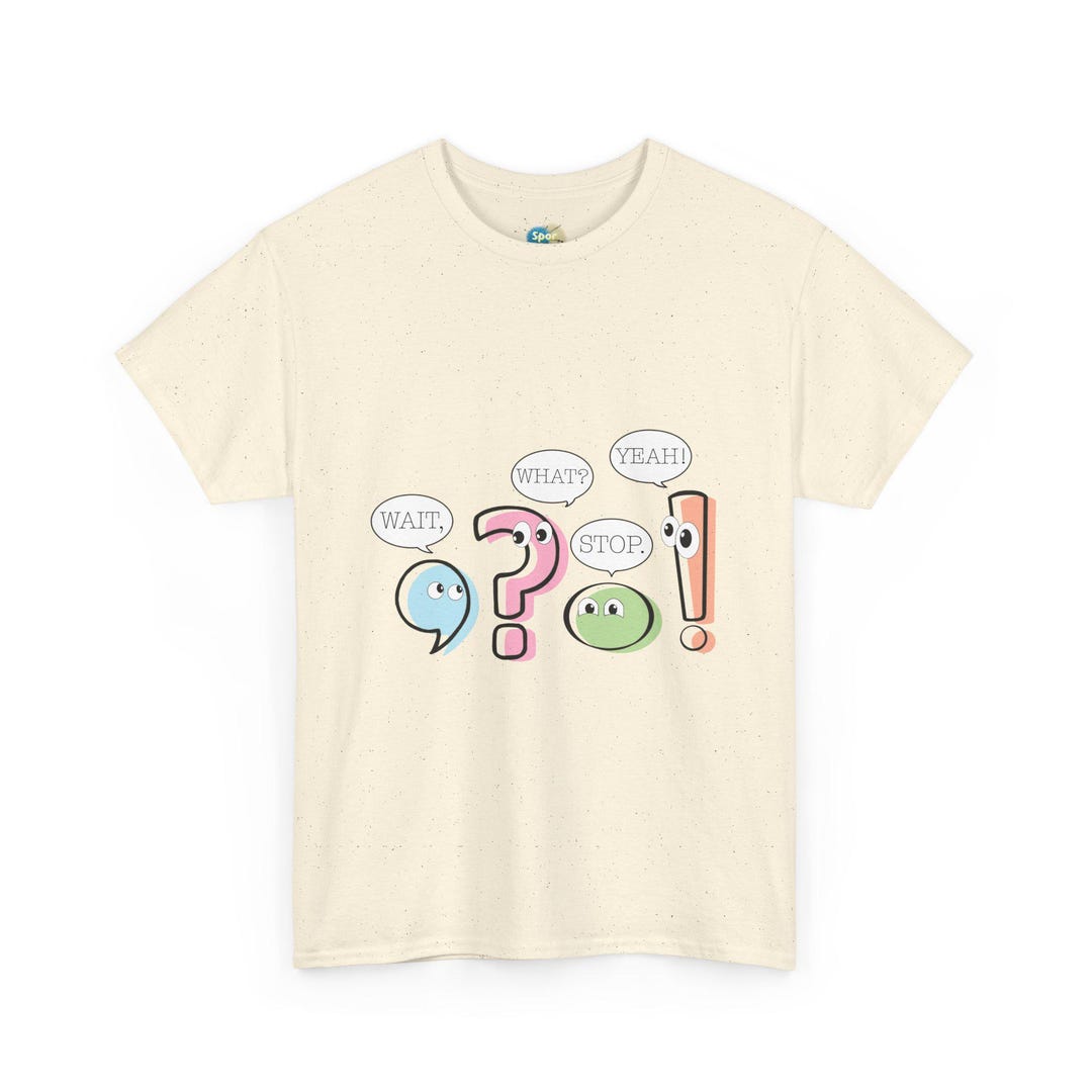 Cute Punctuation Characters Tee | Question Mark Exclamation Comma ...
