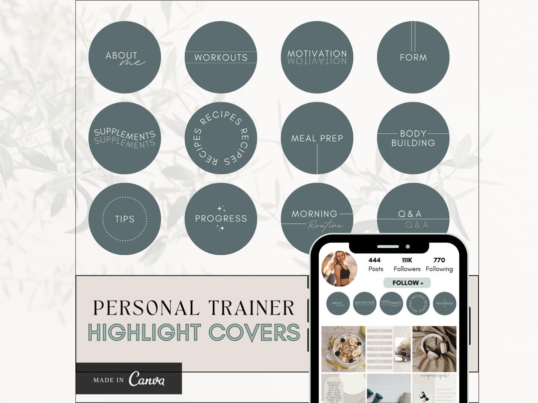 Instagram Highlight Covers - Personal Trainer - Highlight Icons ...