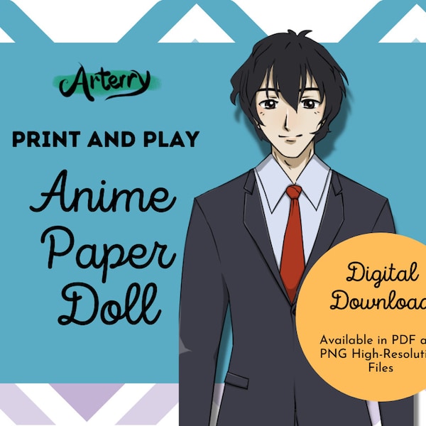 Saja Boys Paper Doll - Etsy