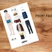 Anime Boy Paper Doll: Printable Papercraft Illustration (digital ...