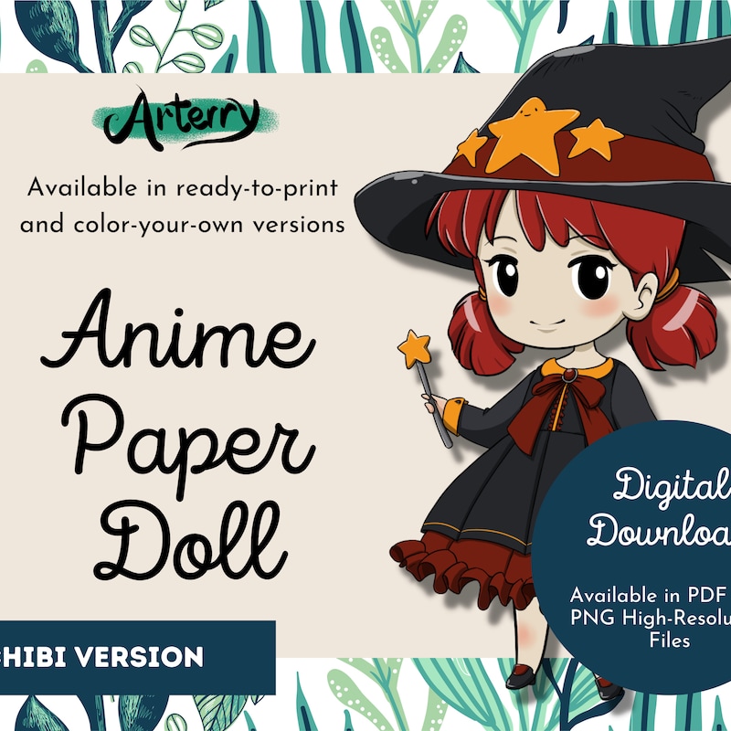 Chibi Printable Paper Dolls - Etsy