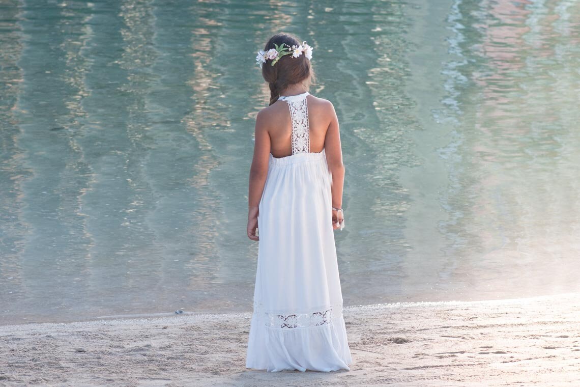 Beach Flower Girl Dress Open Back Flower Girl Dress Long - Etsy