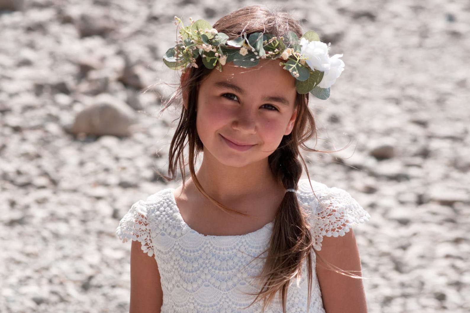 Bohemian Flower Girl Dress Rustic Flower Girl Dress Elegant Etsy