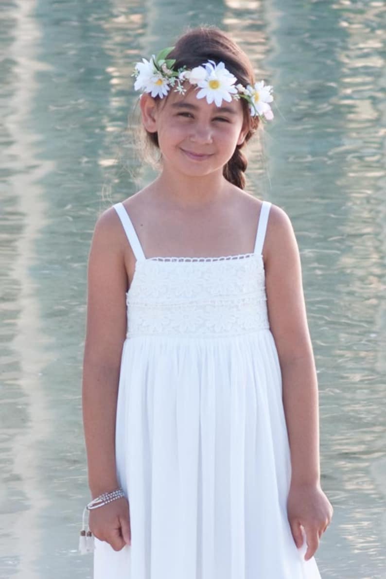 Beach Flower Girl Dress, Simple Flower Girl Dress, Casual Flower Girl ...
