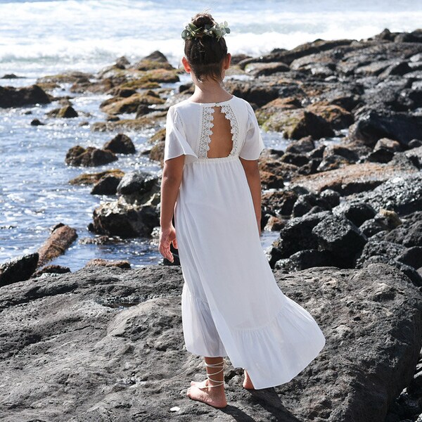 Beach Flower Girl Dress - Etsy