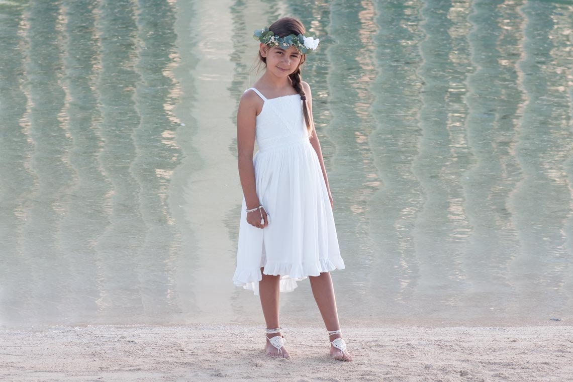 Beach Flower Girl Dress, Girls Beach Photo Dress, Spaghetti Strap ...