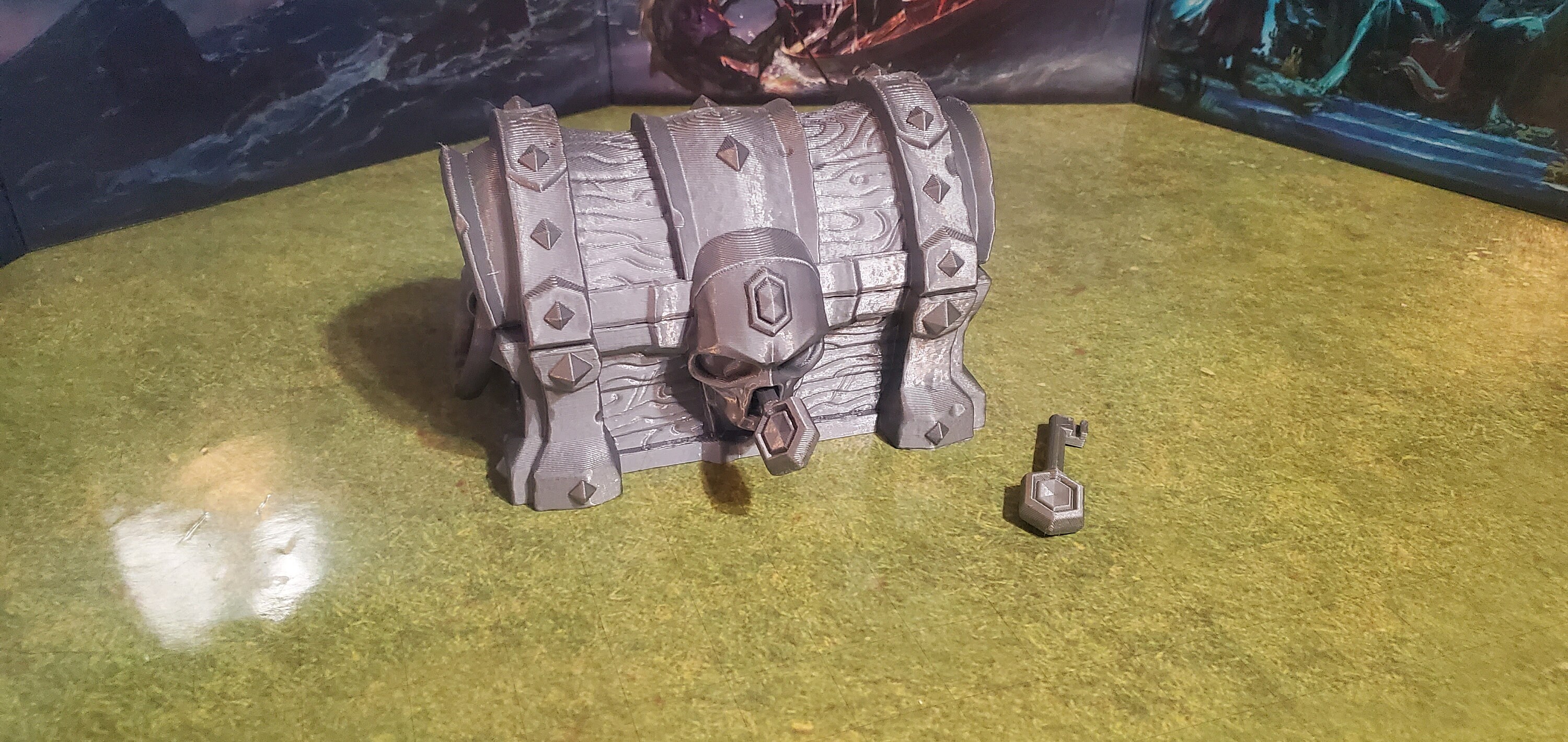 Skull Locking Dice Chest - Etsy