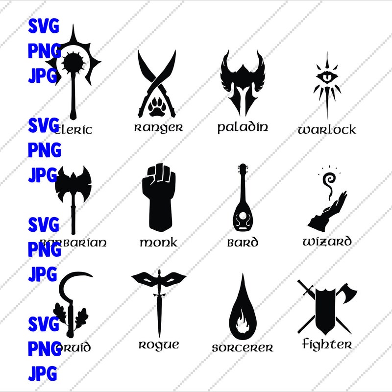 Dungeons and Dragons Svg - Etsy
