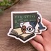 Math Cat Sticker (CLEAR Sticker) - Etsy