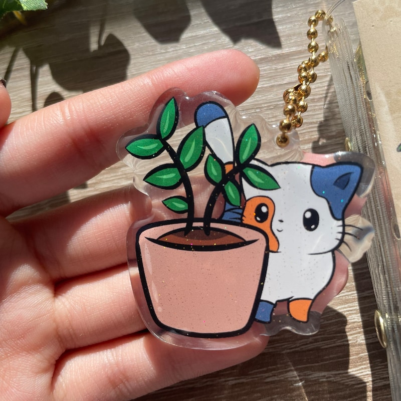 Calico Cat Keychain - Etsy