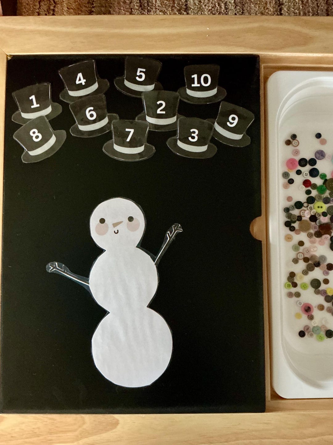 Snowman Counting Activity - Etsy