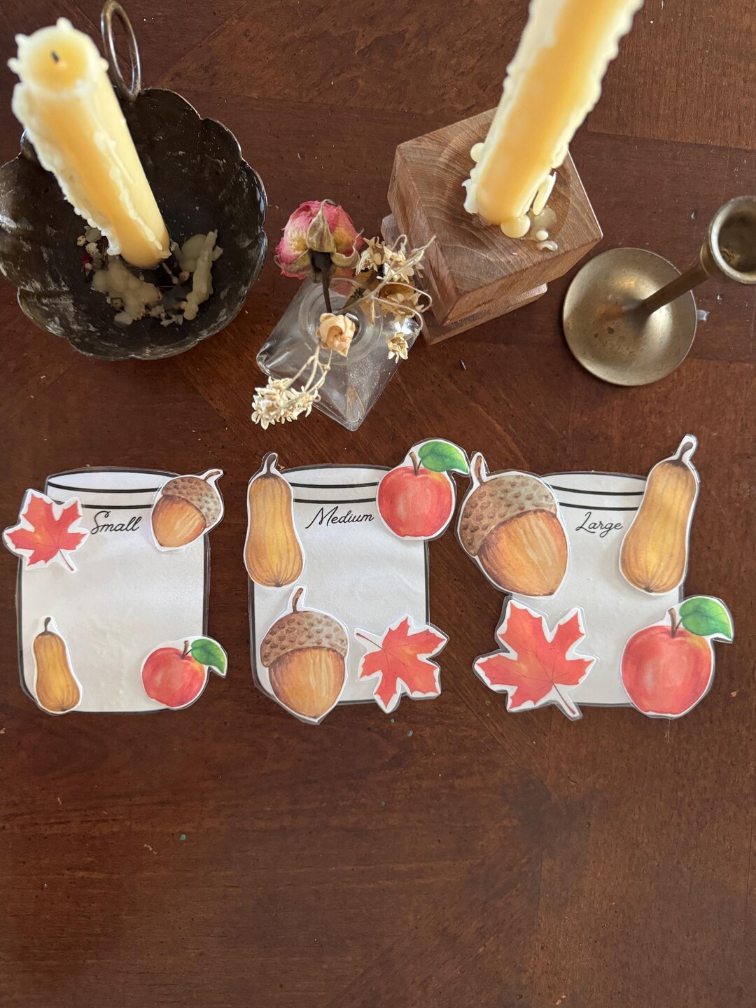 Fall Size Sorting Activity - Etsy