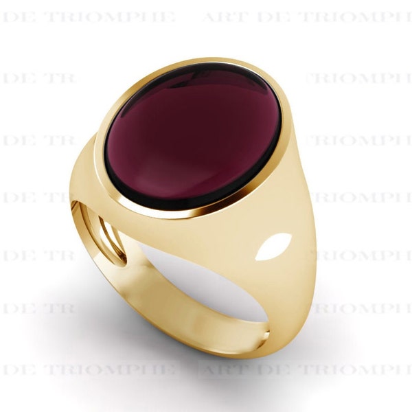 Mens Garnet Ring - Etsy