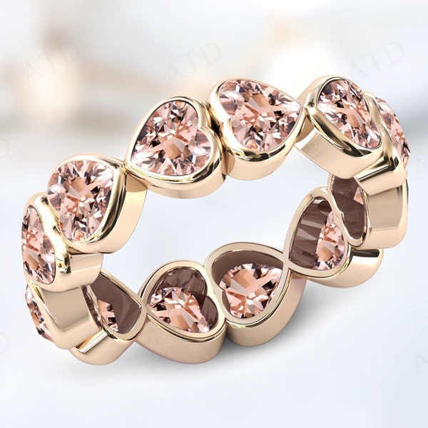 Heart Shaped Morganite Ring - Etsy