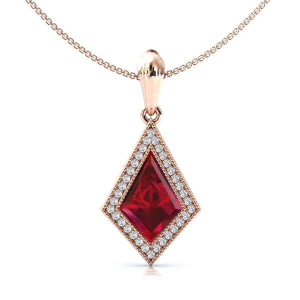 Ruby Pendant - Etsy
