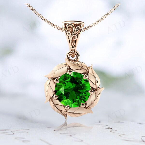 Tsavorite Necklace - Etsy