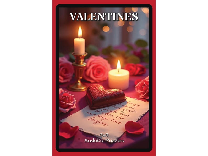 Valentines Sudoku Puzzles | Printable Puzzle Book | 73 Puzzles ...