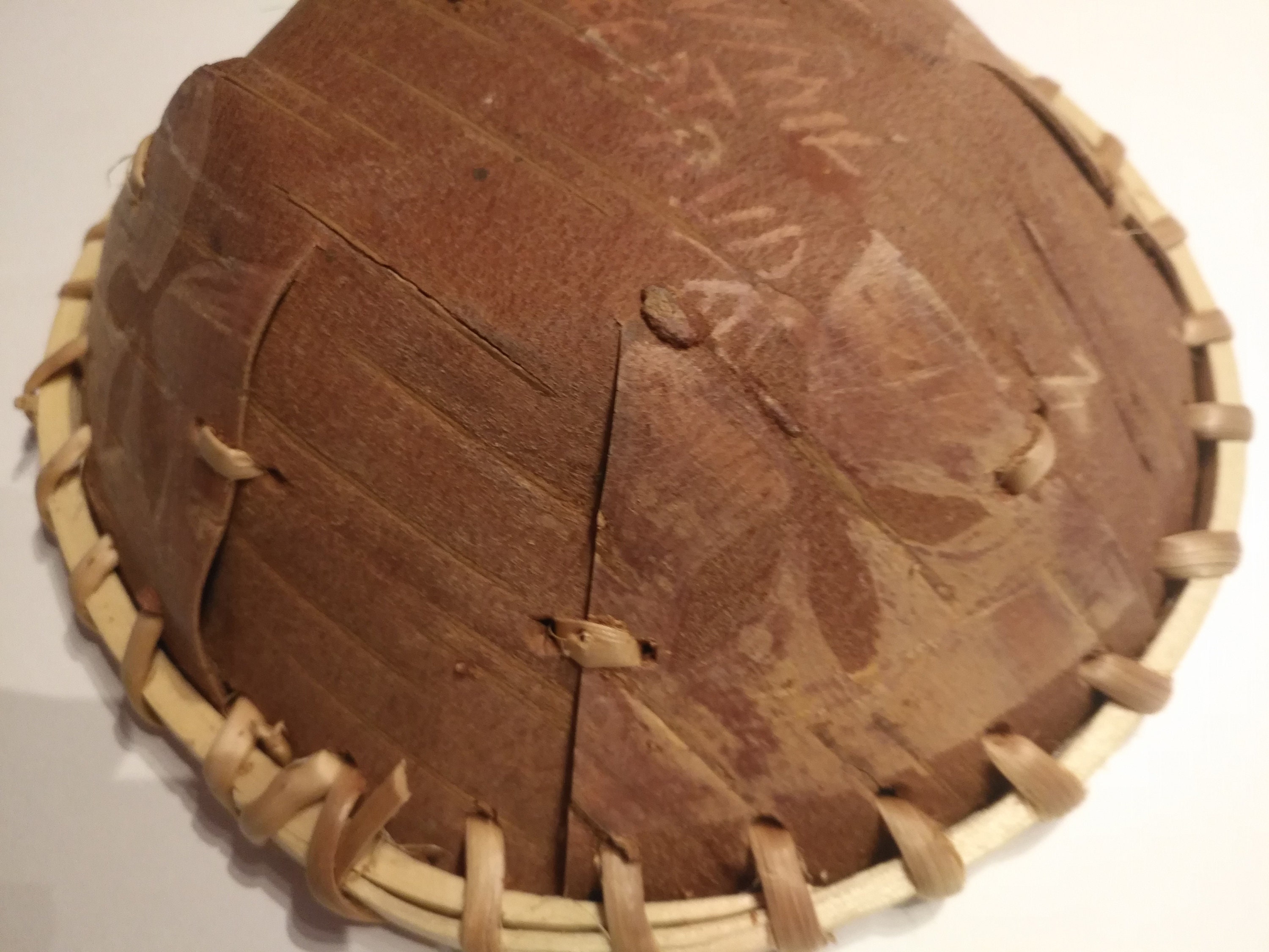 Vintage Native American Birch Bark Bowl - Etsy