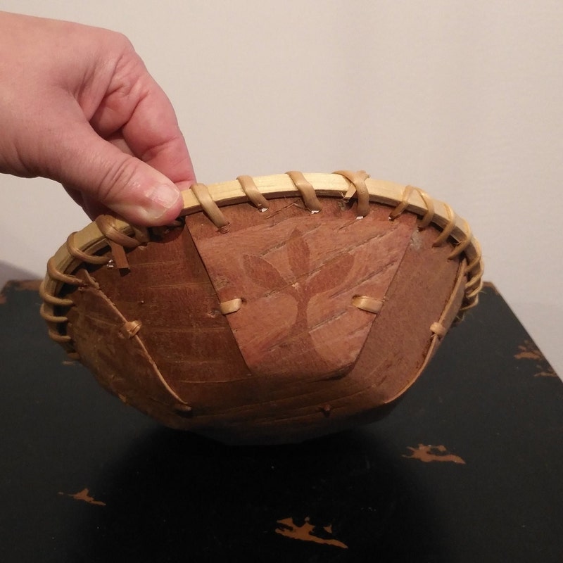 Birch Bark Basket - Etsy