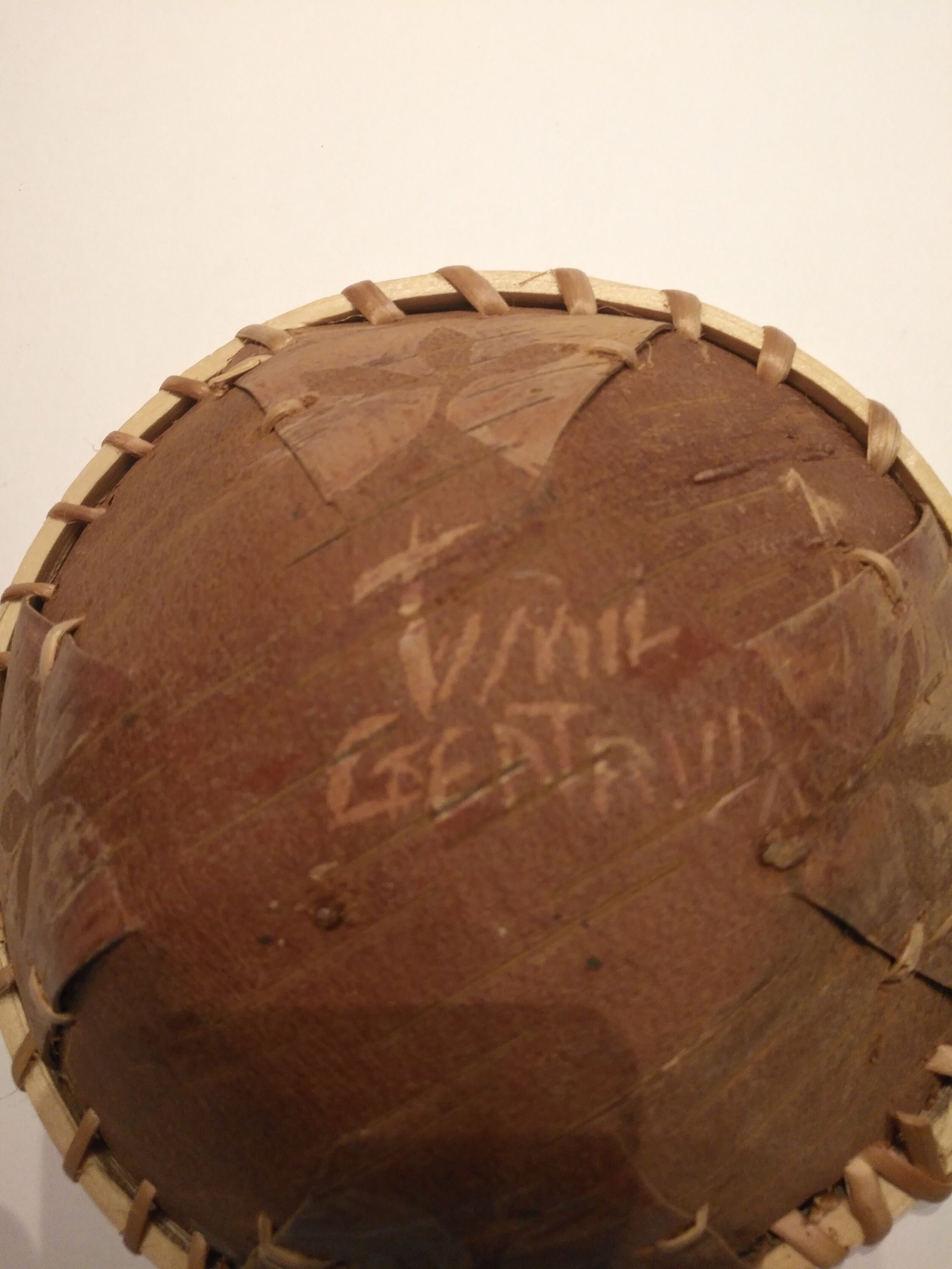 Vintage Native American Birch Bark Bowl - Etsy