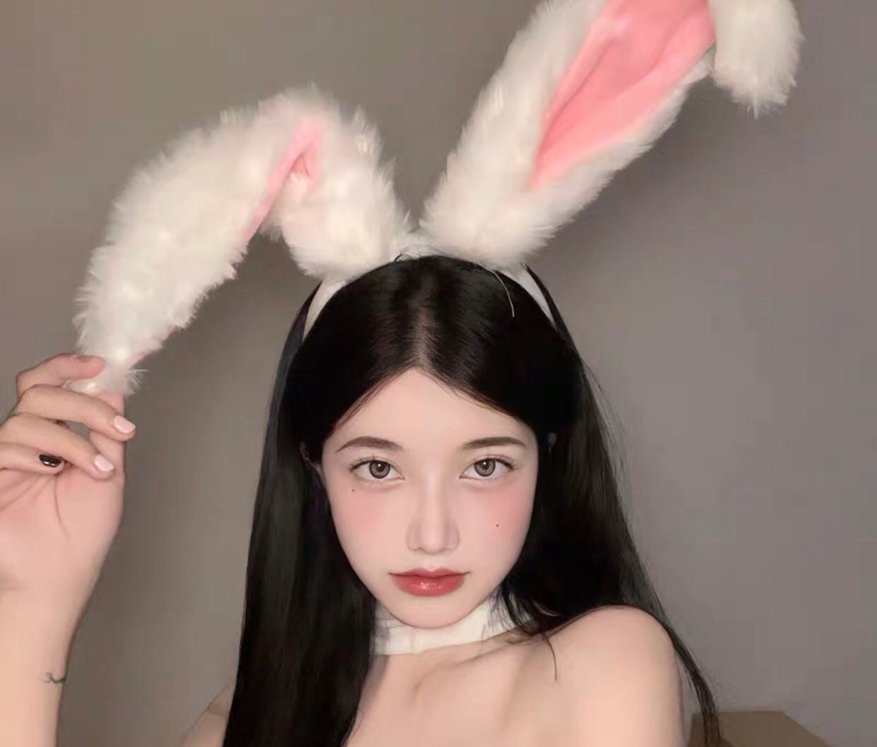 Huge White Bunny Ears Headband Hairband Cosplay Accessories - Etsy
