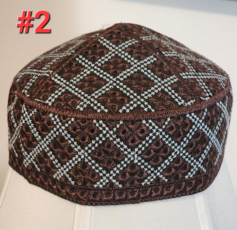 Traditional Embroided Cap for Men. Size 22 Inches Round. Free Shipping ...