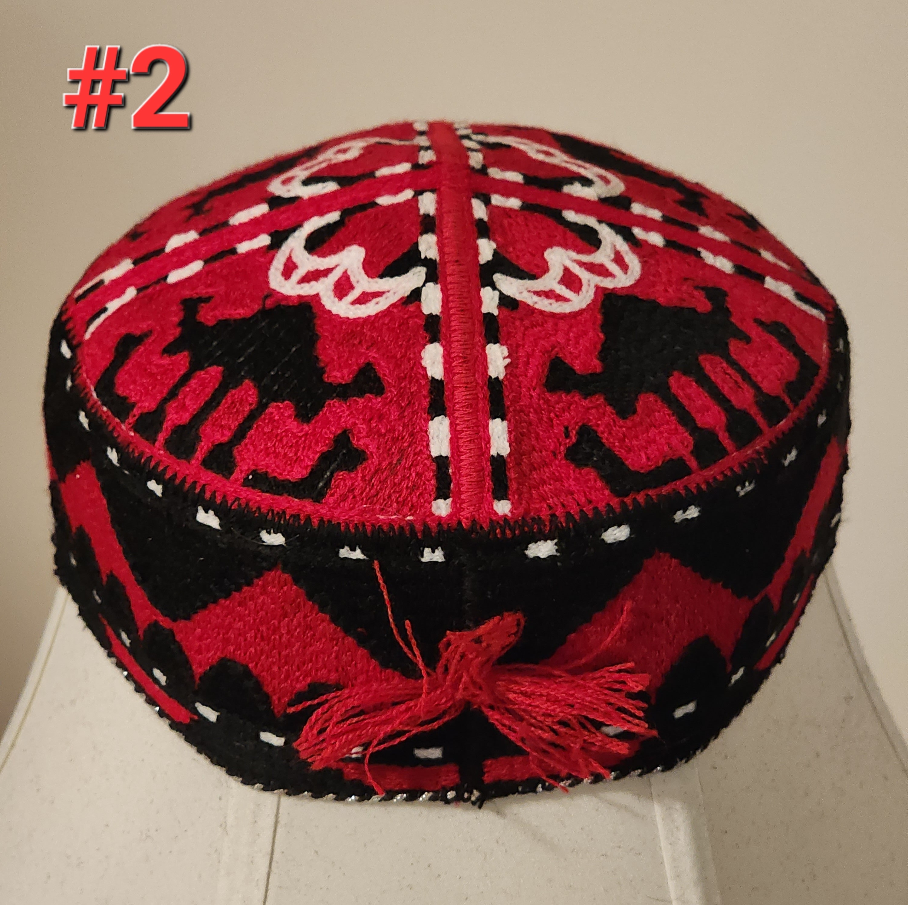 Embroidered Afghan PTM Style Cap - Traditional Design - Etsy