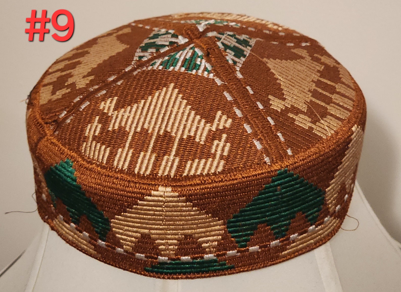 Traditional Uzbek/turkmen Silk Thread Embroided Cap for Men/women. Size ...
