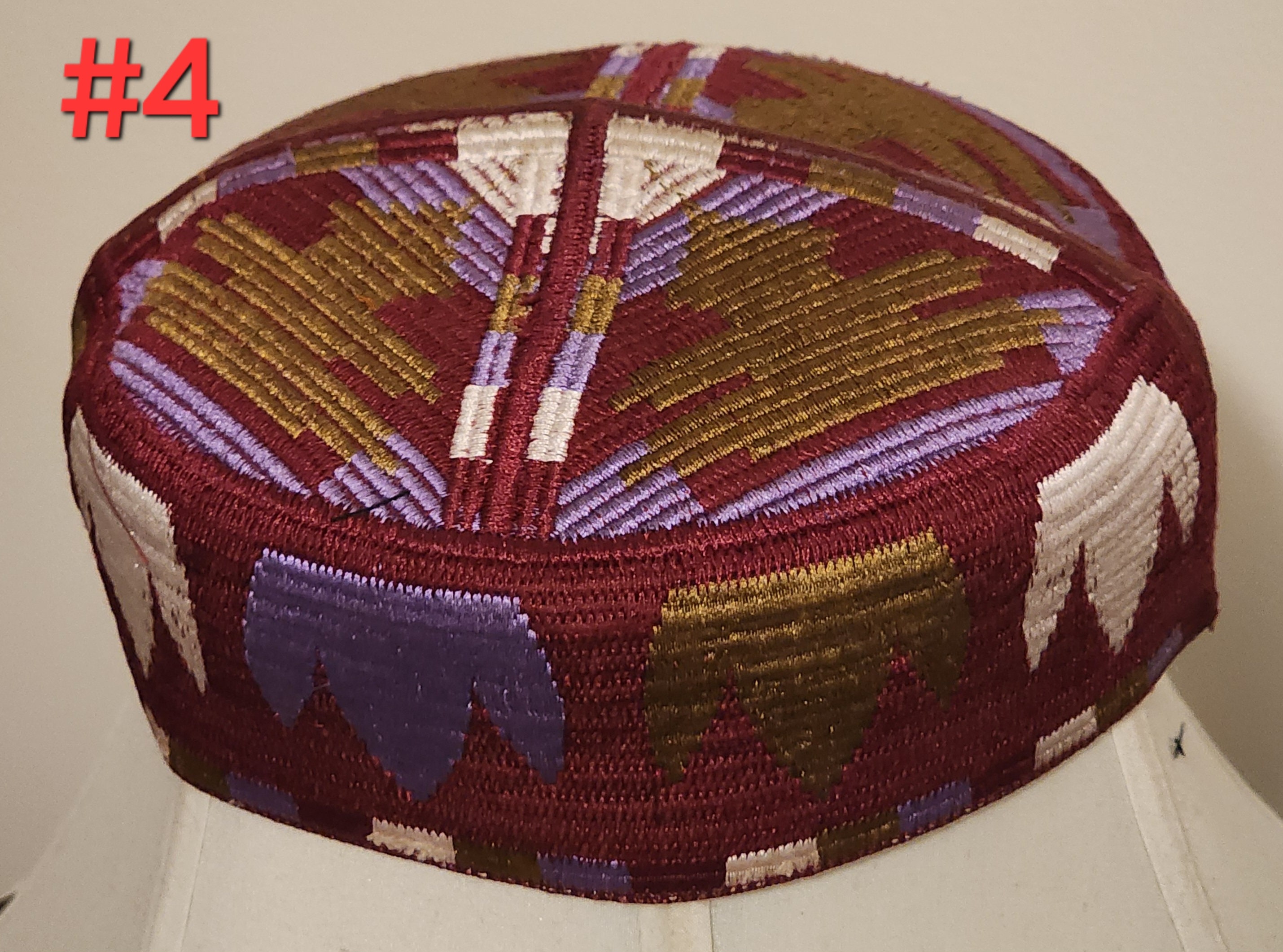 Traditional Uzbek/turkmen Silk Thread Embroided Cap for Men/women. Size ...