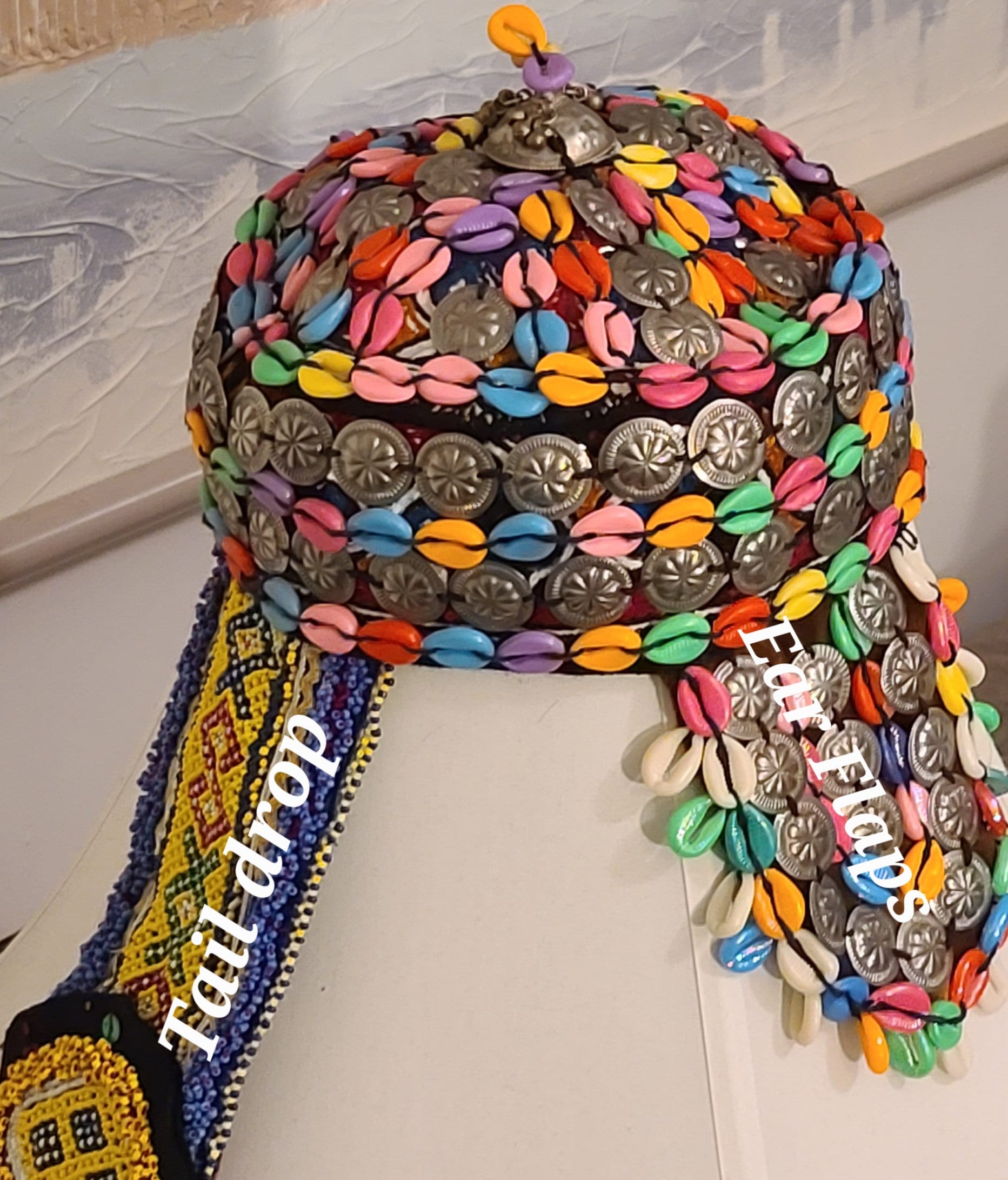 Traditional Afghani Mongolian Turkish Cap With Cowry Work. Free ...