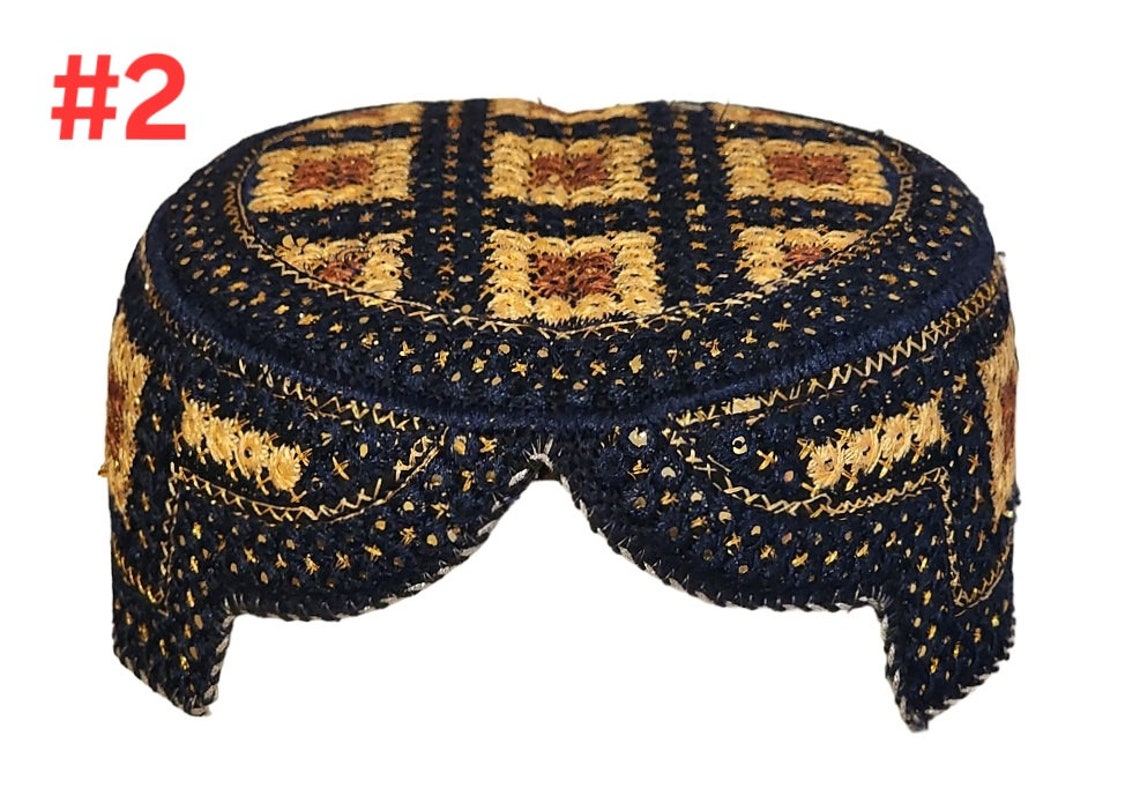Embroidered Sindhi Balochi Cap, Traditional Mens Hat (22 Inch) - Etsy