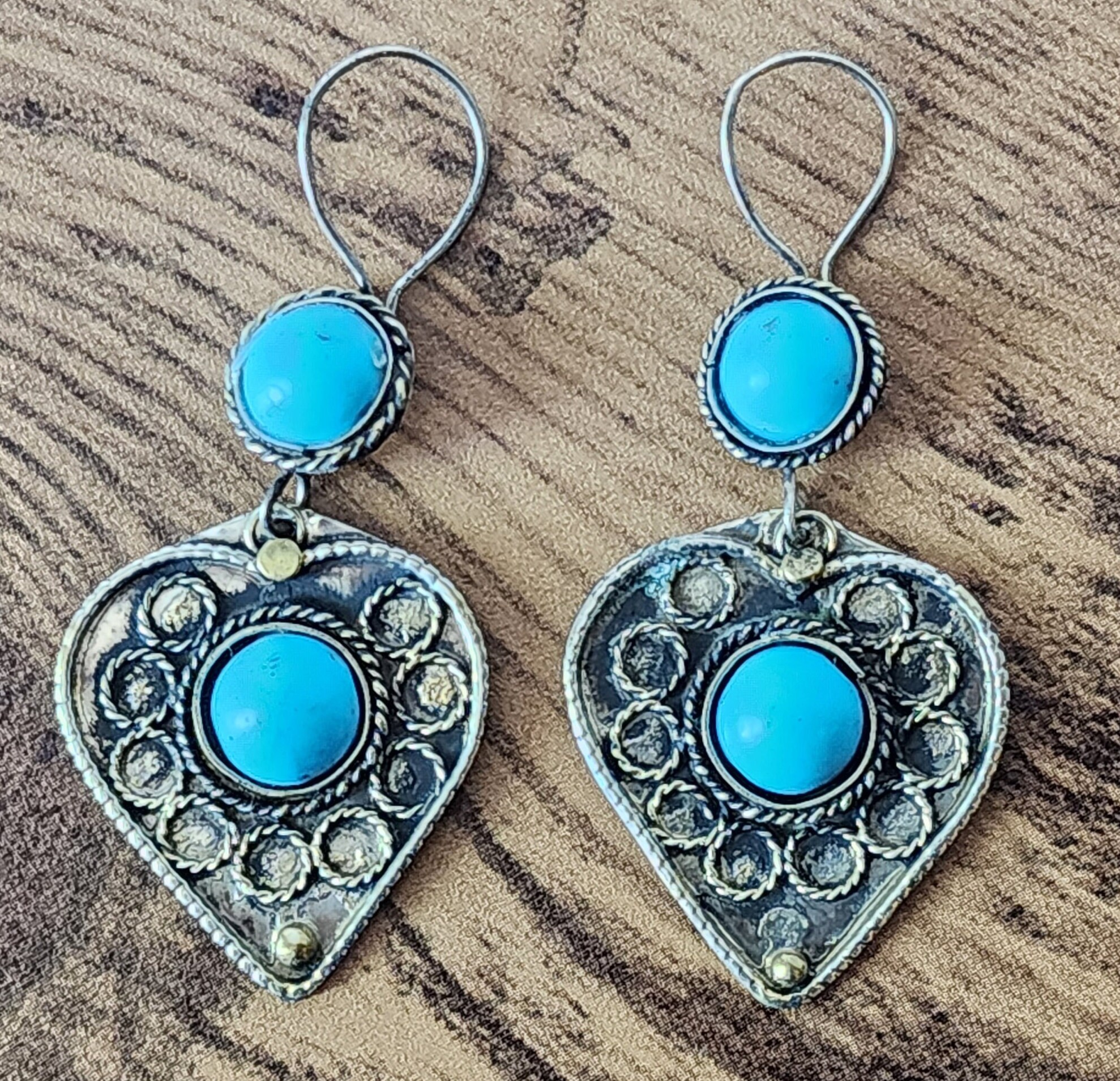 Heart Shape Traditional Osmania Style Earrings. Free Shipping ...