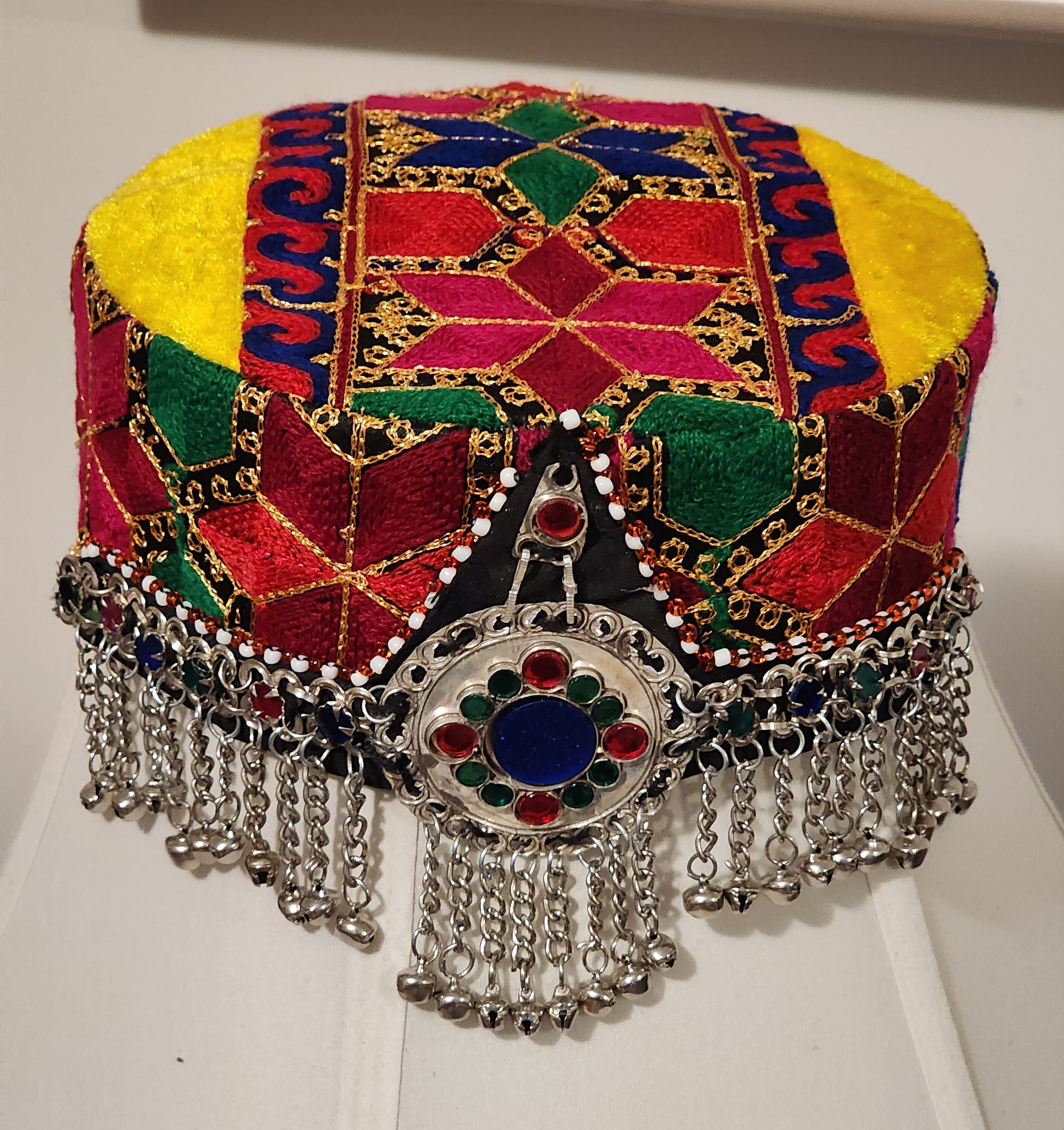 Haleema Sultan Style Cap With Afghani Headpiece Jewelry for Women. Size ...