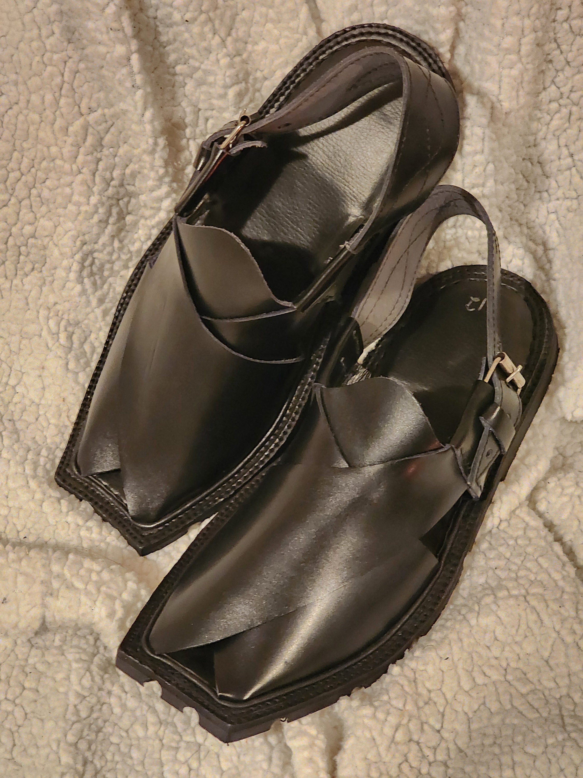 Traditional Handmade Peshawari Leather Chappal for Men. Free Shipping ...