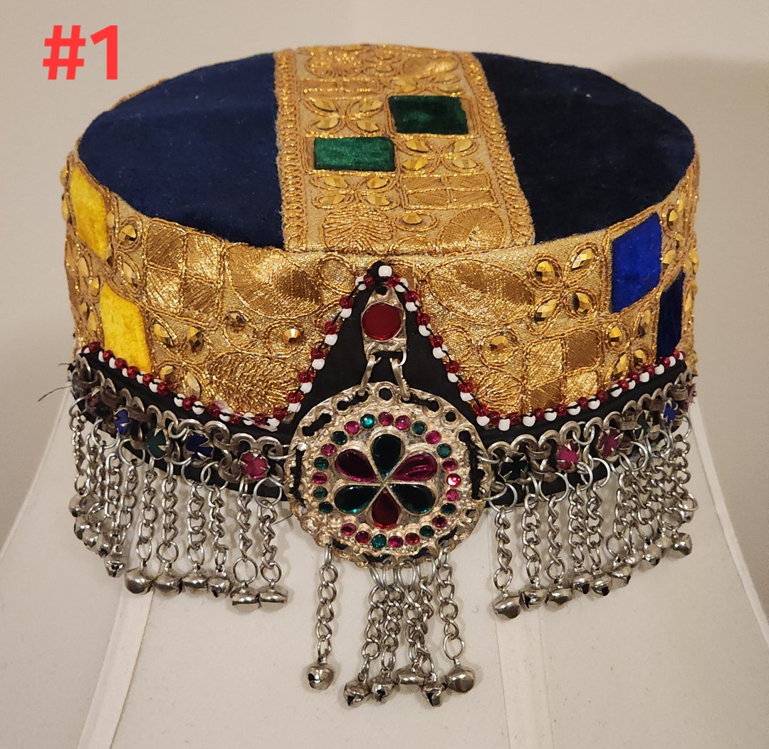 Traditional Afghan Cap With Afghan Headpiece Jewelry for Women. Free ...