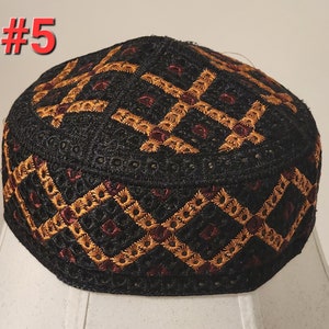 Embroidered Round Cap, Traditional Design (22 Inches) - Etsy